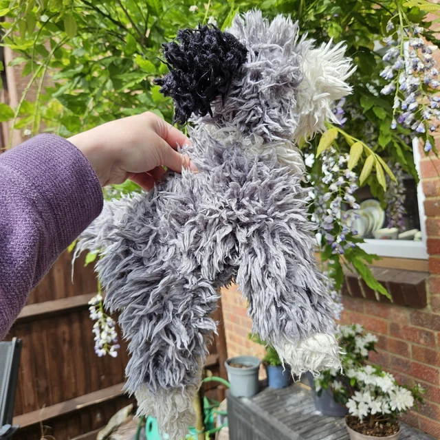 AA TUCKER THE Dog Soft Toy Plush 12 Inch Length Puppy Grey SEE ...