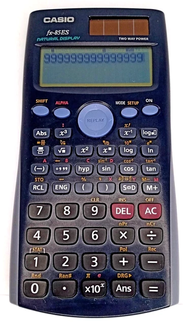 CASIO FX-85ES - Natural Display Two Way Power Calculator $18.95 ...