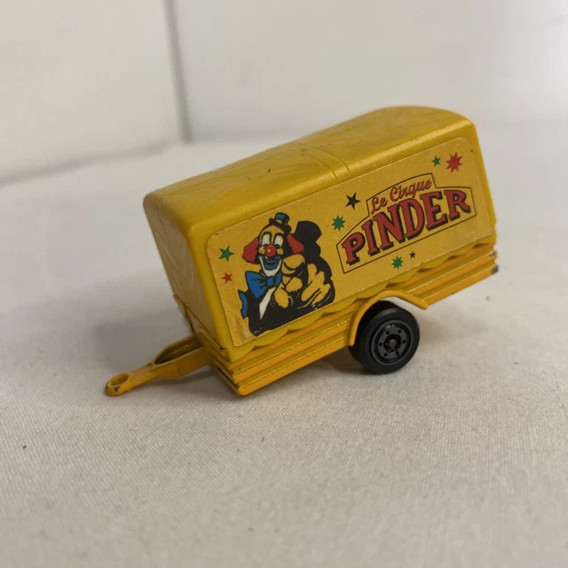 MAJORETTE REMORQUE CIRQUE Pinder Jaune en Métal / Plastique EUR 3,00 ...