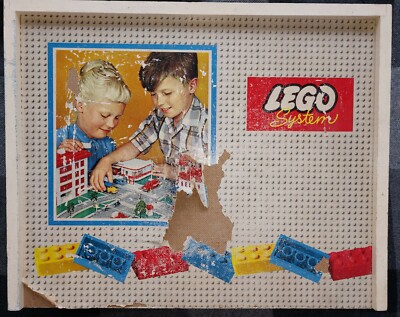 ORIGINAL LEGO &SYSTEM LEGO in Play" Wooden Box Vintage Rare Old Rare ...