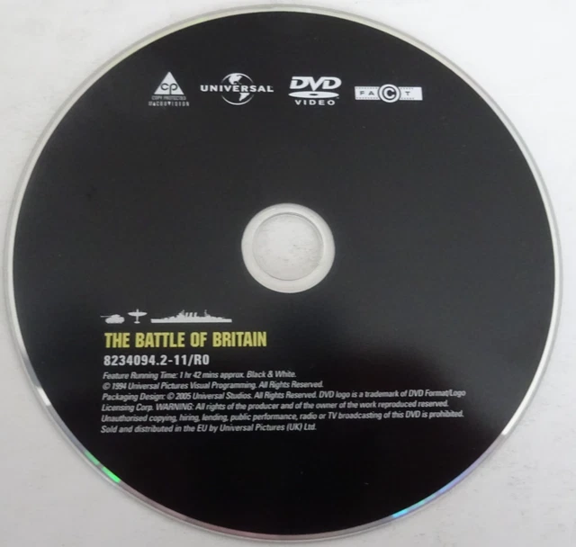 THE BATTLE OF Britain Dvd - Disc Only £3.50 - PicClick UK