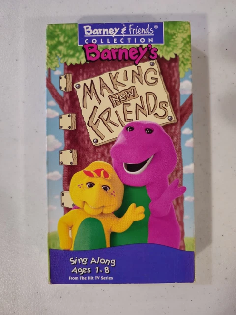 BARNEY - BARNEYS Making New Friends (VHS, 1995) White Tape £6.73 ...