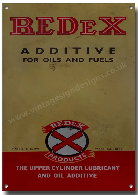 REDEX ADDITIVE For Oils And Fuels Metal Sign.vintage Motorcycle,Garage ...
