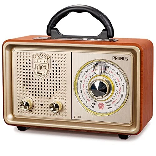 RADIO PORTABLE PRUNUS J-110 Poste Radio Vintage Bluetooth FM/AM/MW/SW Design ... EUR 49,96 ...