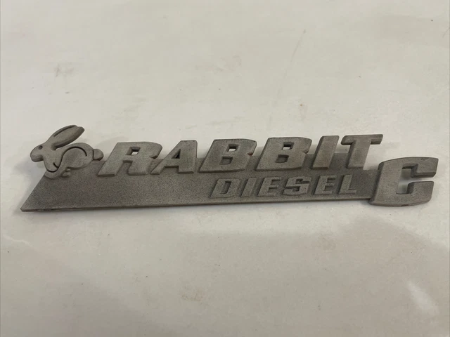 VOLKSWAGEN VW RABBIT Diesel C Hatch Badge Emblem OEM 171853687 AK $30. ...