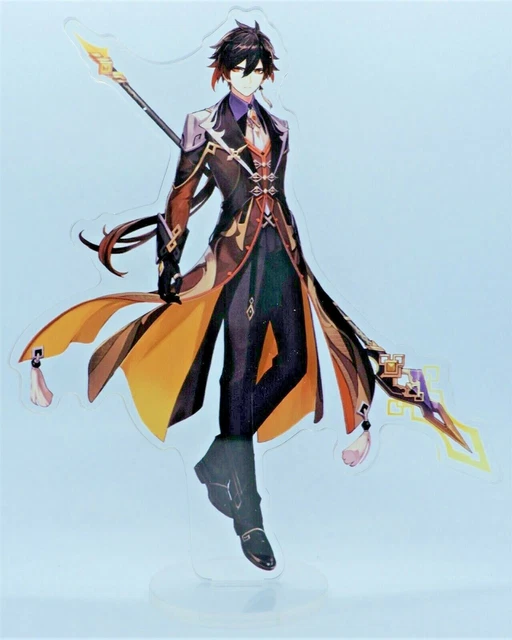 GENSHIN IMPACT - Zhongli Figurine - 2D Standing Figure - Video Game ...