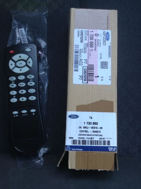 GENUINE FORD DVD REMOTE CONTROL For VISTEON MB8008 Part 6m2j-18c19-ab £ ...
