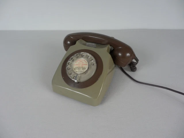 VINTAGE BT GPO Rotary Dial Telephone - Two Tone Grey £15.99 - PicClick UK