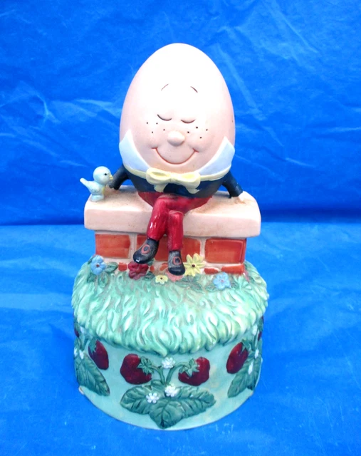 ONCE UPON A Rhyme Humpty Dumpty Collectible Music Box VTG 1989 Brenda ...
