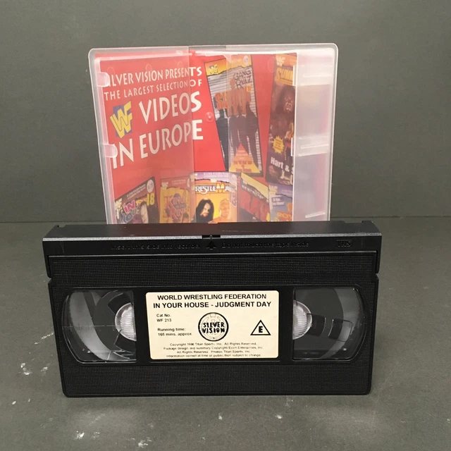 VHS VIDEO TAPE WWF Judgement Day In Your House Silver Vision PAL 1998 £ ...