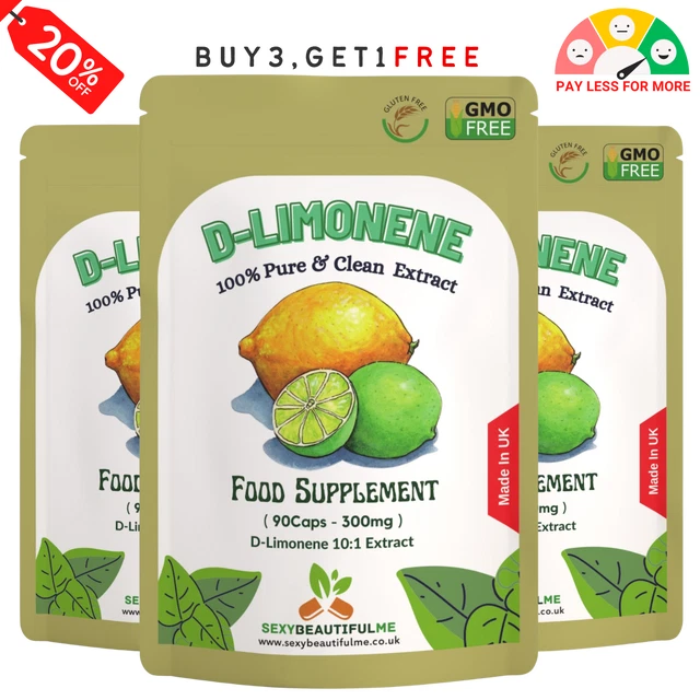 D-LIMONENE CAPSULES 3000MG-VEGAN Caps- Cholesterol Health-100% Natural ...