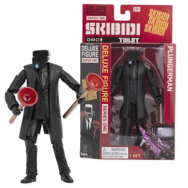 SKIBIDI TOILET DELUXE Figure Plungerman, Collectible Figures ...
