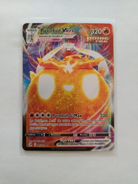 CARTE POKEMON - Pyrobut VMAX 045/264 - Épée et Bouclier Poing de Fusion ...