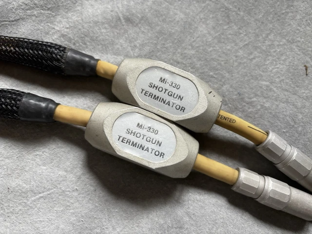 PAIR MI-330 SHOTGUN TERMINATOR CVT 1 Meter Rare Hifi Interconnect RCA Cables £289.25 - PicClick UK