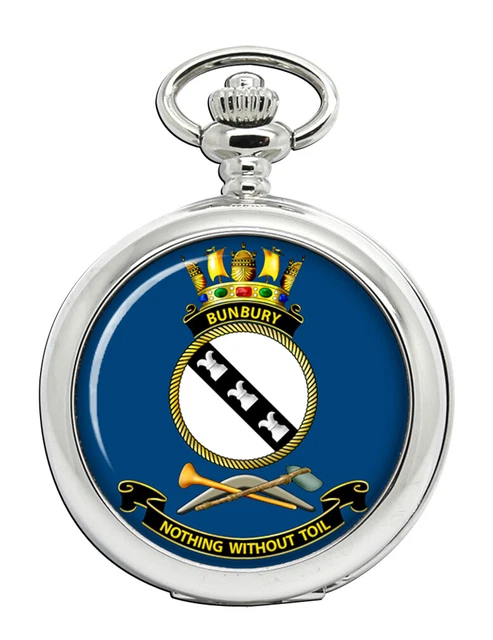 HMAS BUNBURY ROYAL Australian Navy Pocket Watch EUR 54,04 - PicClick FR