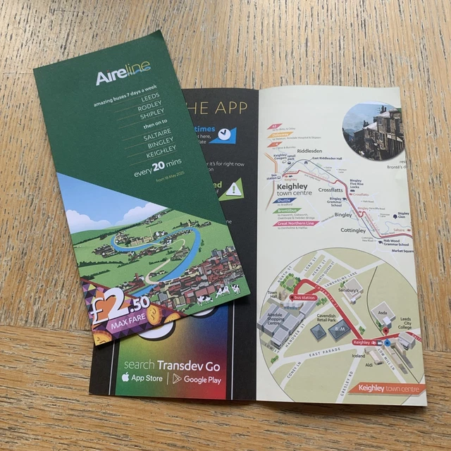 KEIGHLEY BUS (TRANSDEV) Aireline routes timetable May 2025 edition ...