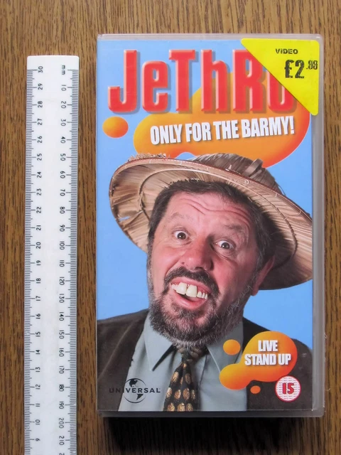 JETHRO VHS VIDEO Tape Only For The Barmy! Live Stand Up Comedy Truro ...