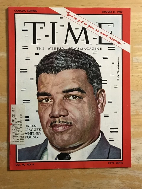 TIME MAGAZINE URBAN League’s Whitney Young August 11 1967 $10.00 ...