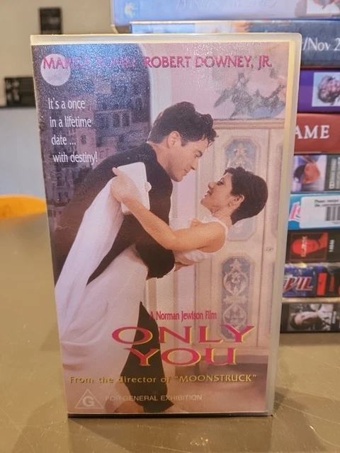 ONLY YOU VHS Tape 1994 Rated G Good Condition Robert Downey Jr Marisa ...