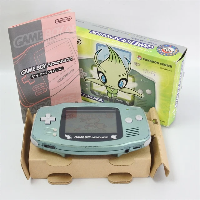 GAMEBOY ADVANCE CONSOLE CELEBI GREEN Boxed Pokemon Nintendo 0267 JAPAN ...