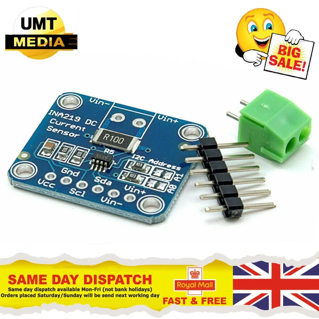 INA219 DC BI-DIRECTIONAL Current I2C Module Sensor Breakout 26V INA219B ...
