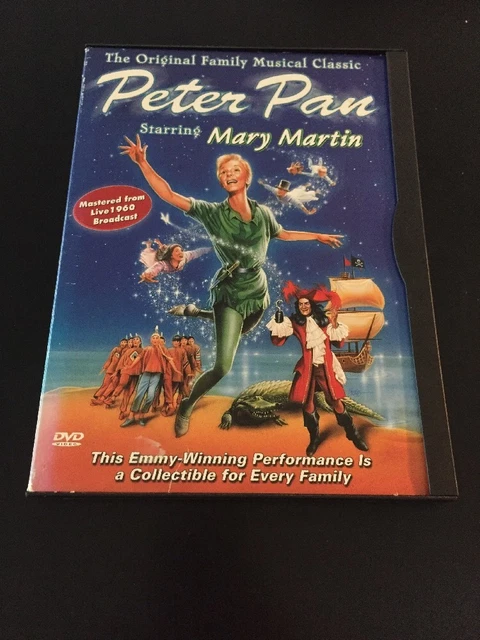 PETER PAN MUSICAL Mary Martin Region 1 Goodtimes Edition Dvd £171.83 ...