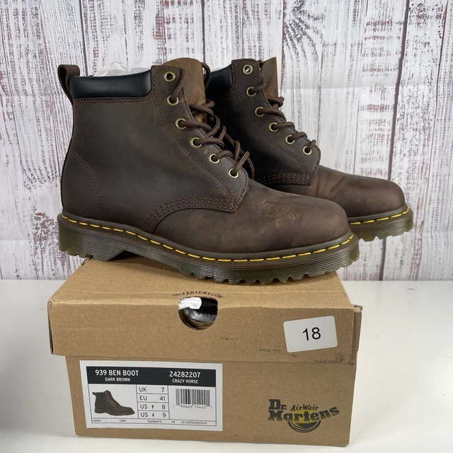 DOC DR MARTENS 939 Ben Boot Crazy Horse Dark Brown, Brand New, Men’s ...