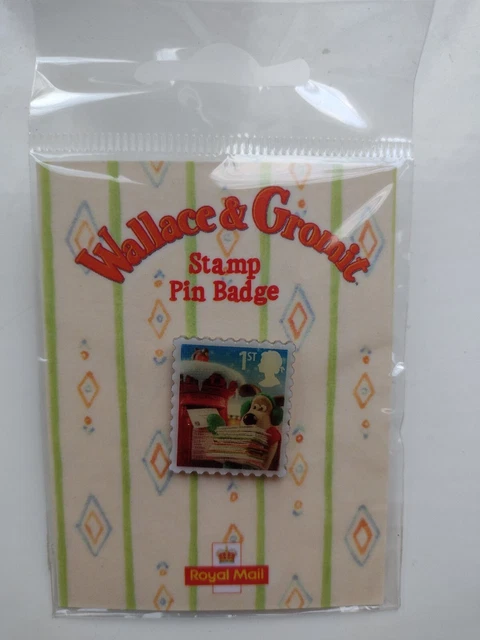WALLACE & GROMIT Stamp Pin Badge - Royal Mail £4.00 - PicClick UK