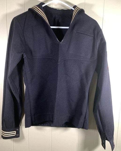 VINTAGE WW2 US Navy Naval ClothingBell’s Wool Uniform Top Crackerjack ...