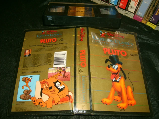 WALT DISNEY - GOLD EDITION - PLUTO - Rare VHS Australia Only Issue (No ...