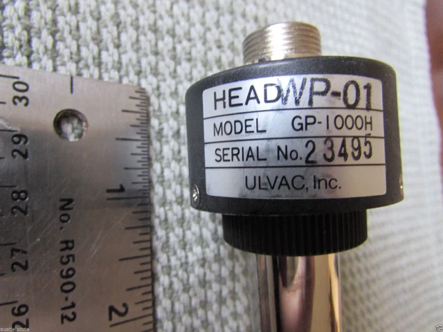 ULVAC GP-1000H PIRANI VAKUUMMESSGERÄT SENSOREINHEIT Kopf WP-01 SENDER ...