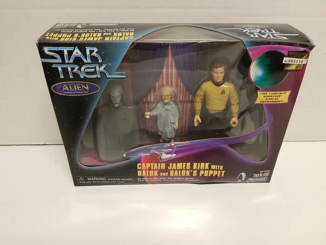 1998 PLAYMATES STAR Trek Captain Kirk/Balok/Balok's Puppet 3 Pack EUR ...