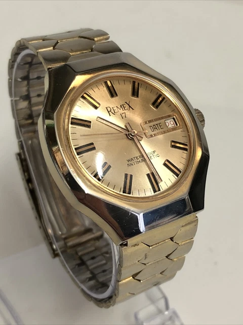 REMEX VINTAGE 1970S Gents 17-Jewels Mechanical Watch - French Parrenin ...