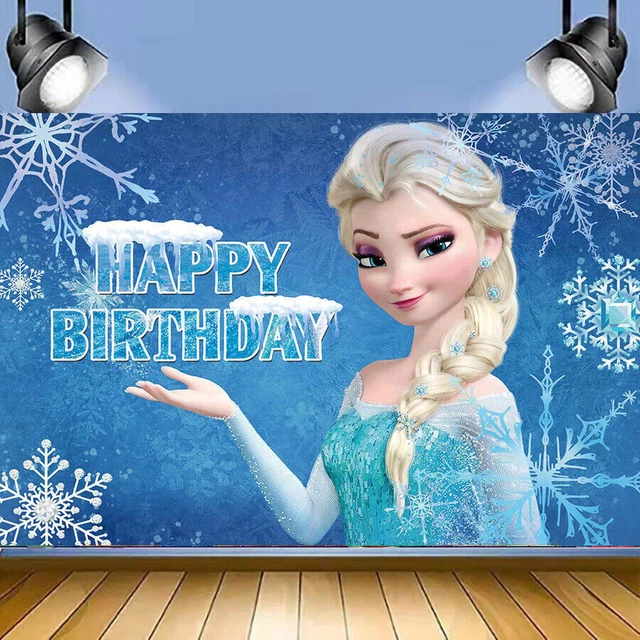 FROZEN ELSA PRINCESS Backdrop Girls Birthday Photography Party ...