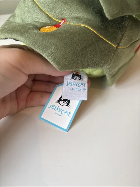 JELLYCAT CHRISTMAS TREE Ricky Rain Frog Plush Retired BNWT Rare Xmas ...