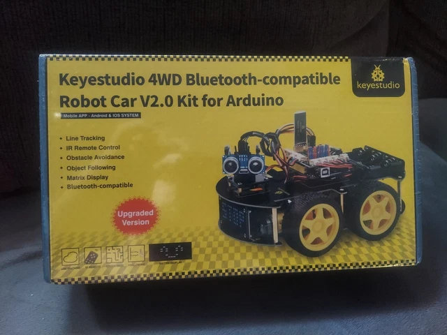KEYESTUDIO 4WD ROBOT Car Starter Kit for Arduino UNO R3, Bluetooth IR ...