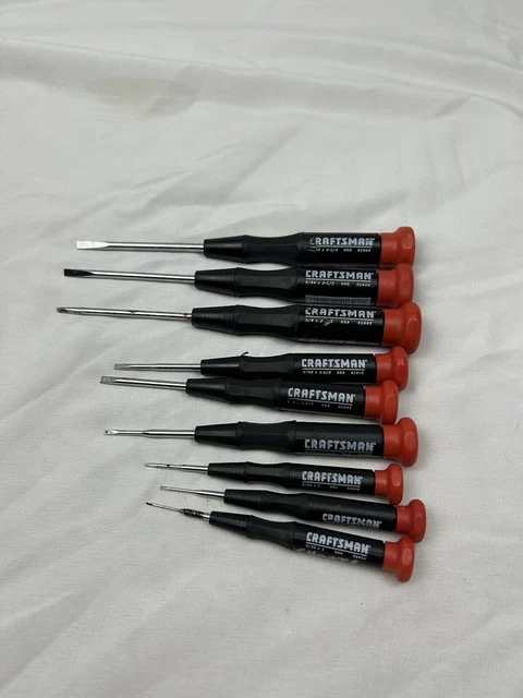 SEARS CRAFTSMAN PROFESSIONAL 9pc Micro-Tech Precision Screwdriver Set ...