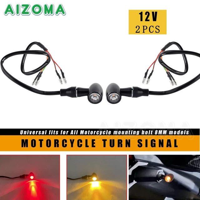 UNIVERSAL E-MARK 3 in1 Rear Brake Taillight Mini LED Turn Signal Light ...