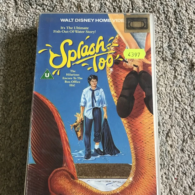WALT DISNEY HOME video Splash too vhs ex rental. Rare £16.00 - PicClick UK