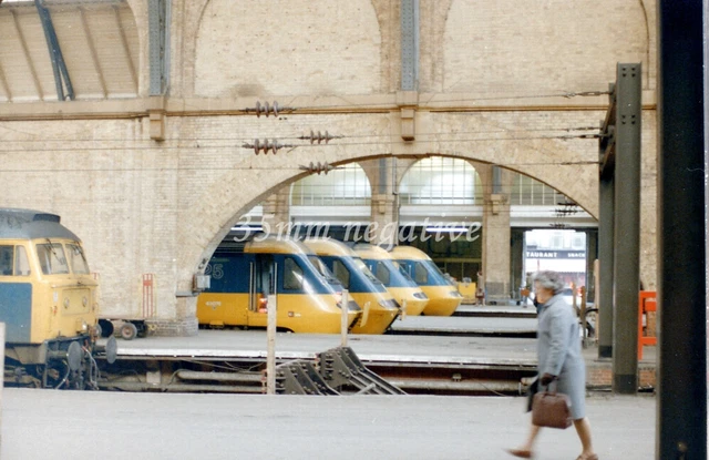 BRITISH RAIL HIGH SPEED TRAINS KINGS CROSS STATION 1985 35mm NEGATIVE ... BRITISH RAIL HIGH SPEED TRAINS KINGS CROSS STATION 1985 35mm NEGATIVE ...