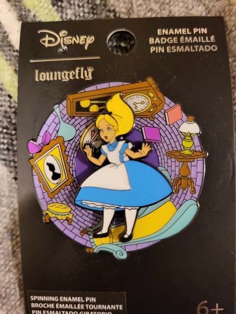 DISNEY LOUNGEFLY ALICE In Wonderland Spinning Pin $20.00 - PicClick CA