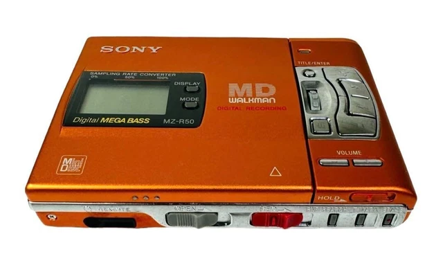 ENREGISTREUR MINIDISC SONY WALKMAN MZ-R50 Orange Occasion EX limité du ...