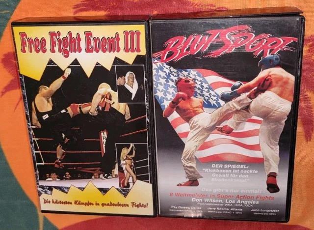 2X VHS RARITÄTEN Blutsport Free Fight Event III Don Dragon Wilson ...