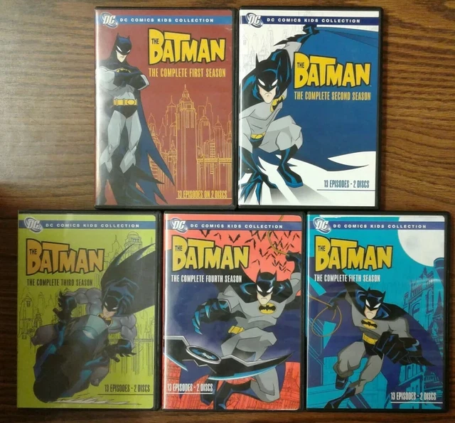 LOT OF 5: The Batman Complete Seasons 1,2,3,4,5 (DVD, 2004-08, 5 2-disc ...