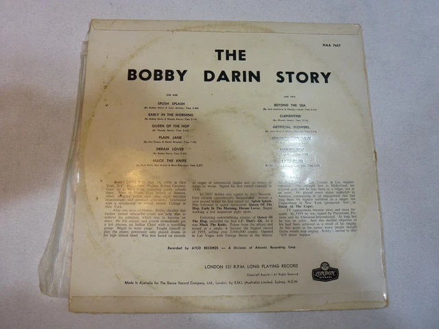 BOBBY DARIN - The Bobby Darin Story $9.00 - PicClick AU