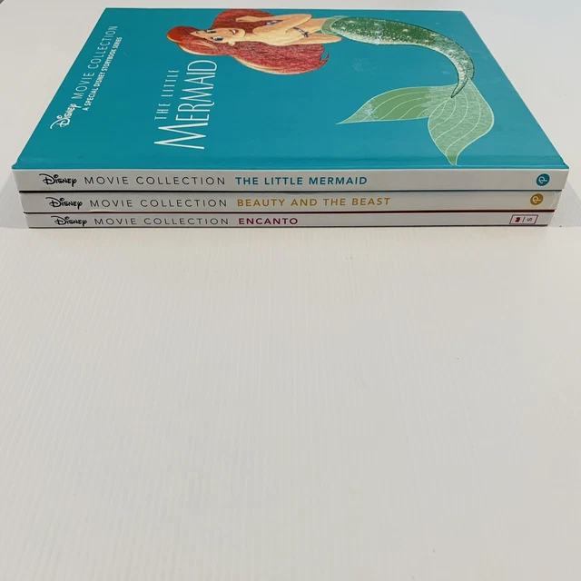 3X DISNEY MOVIE Collection Encanto Little Mermaid Beauty & The Beast ...