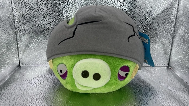 ANGRY BIRDS SMALL Crash Helmet Pig Plush Soft Toy With Original Tags £ ...