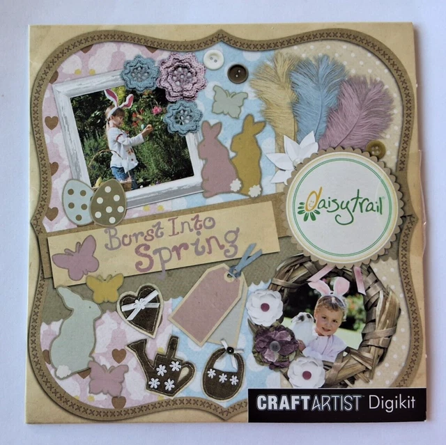BURST INTO SPRING - Serif Craft Artist digikit papercrafting CD Rom £5. ...