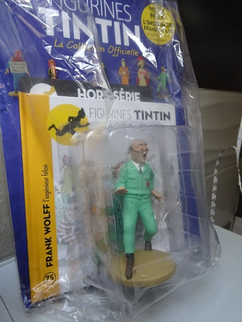 FIGURINE TINTIN N° 75 FRANK WOLFF collection officielle EUR 59,00 ...