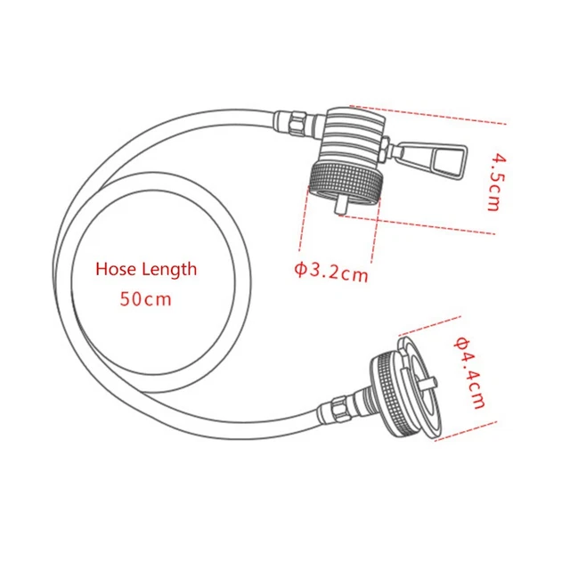 HERDANSCHLUSS VENTIL VERBINDUNG 151g Adapter Bu?geld Propan Schlauch ...